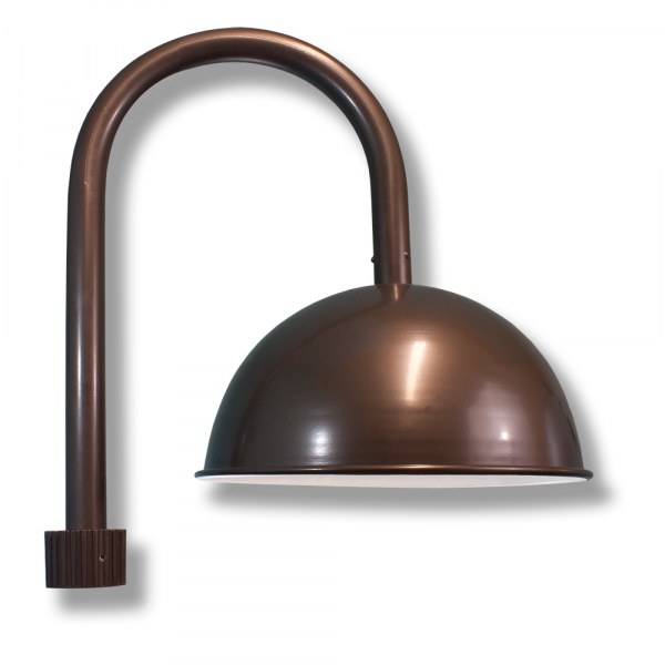 Dome Shade on Top Mount Heavy Gauge J Arm - EscaLights